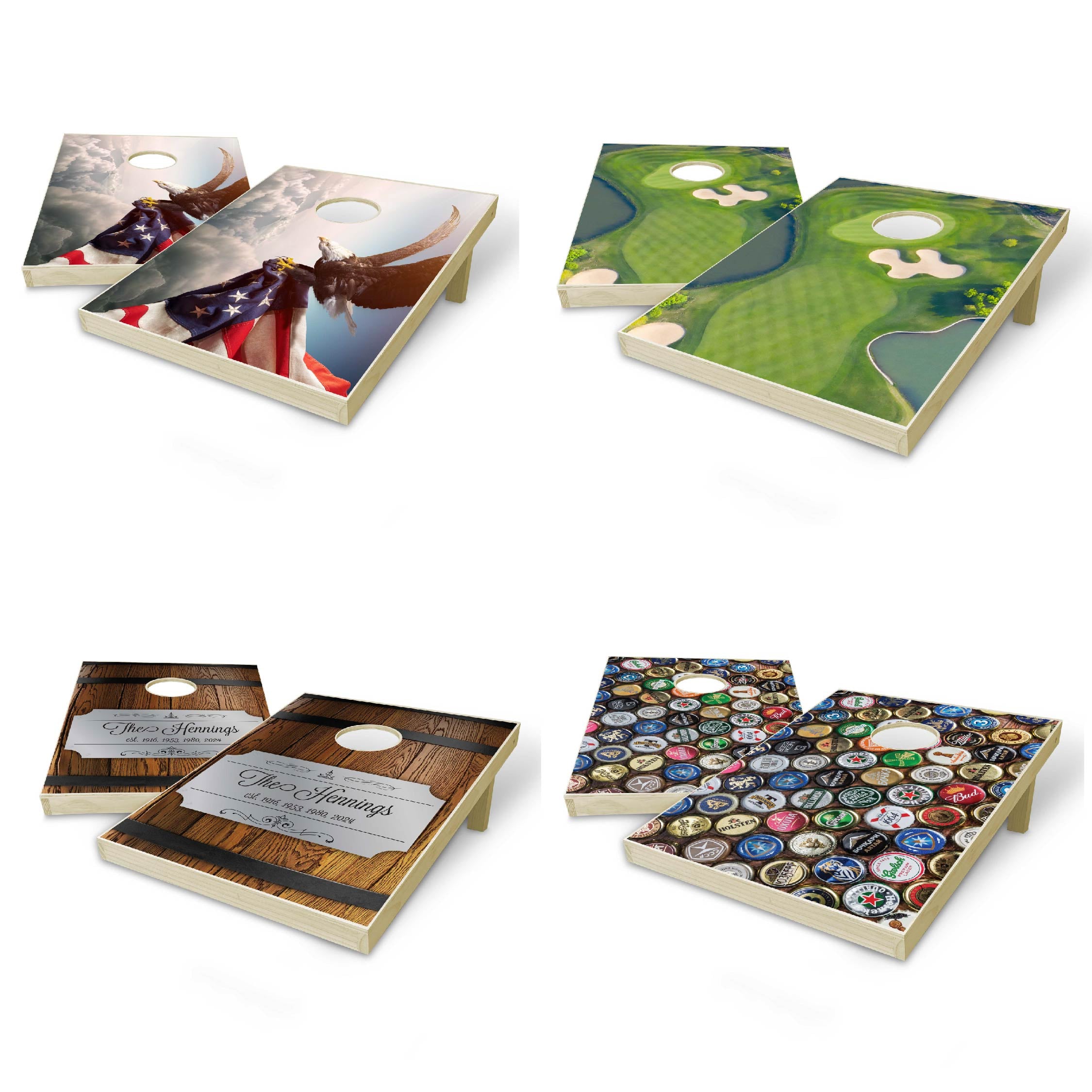 ACA Regulation Cornhole Board Sets: Custom, Themed, & More – YardGames.com