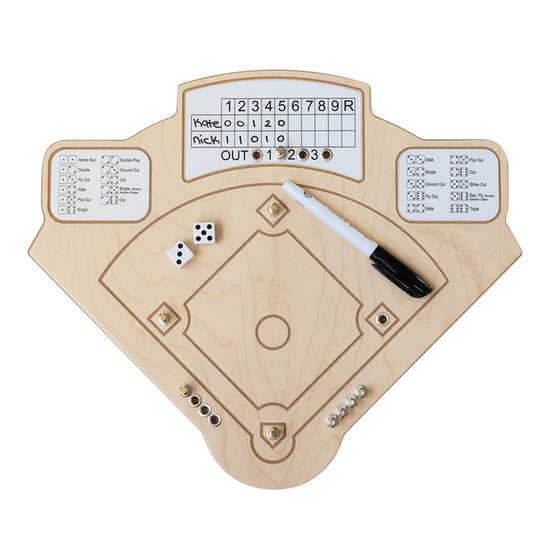 Wooden Tabletop Baseball Board Game | YardGames.com