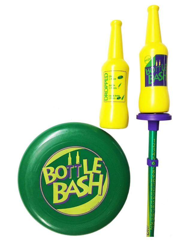 Bottle Bash | Frisbee Bottle Game | Beer Frisbee Game – YardGames.com