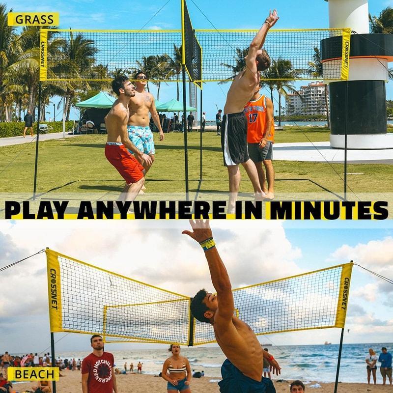 CrossNet Volleyball Game | 4 Square Volleyball Game Set – YardGames.com
