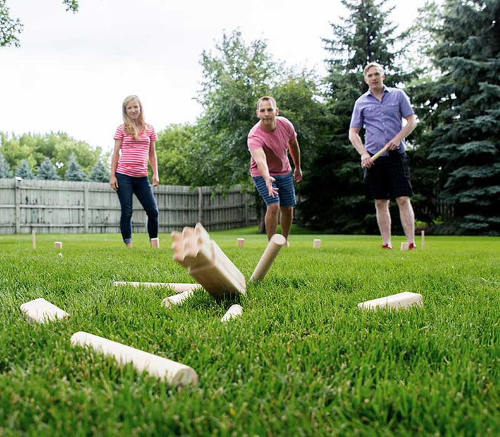 Kubb Game Set | Wooden Kubb Set with Carrying Case – YardGames.com